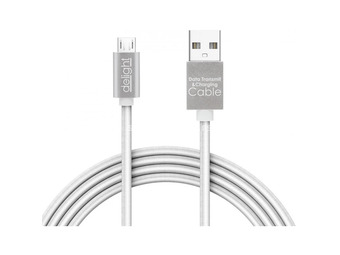 DELIGHT USB Micro USB Converter White 1m 55442M-WH