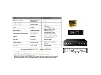 Gembird (GMB-TDT-033) Set Top Box DVB-T2