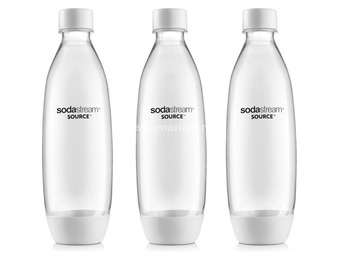 SODASTREAM 42001086 BO TRIO PLAY 3x1l 3 pcs acidifier plastic bottle set white