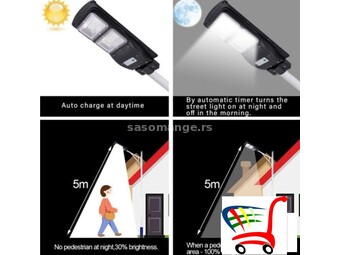 LED Reflektor Solarni 60W za stubnu montazu + Daljinski - LED Reflektor Solarni 60W za stubnu mon...