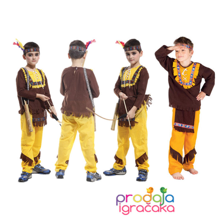 Indijanac kostim za decu 10-12 god.dečija veličina L