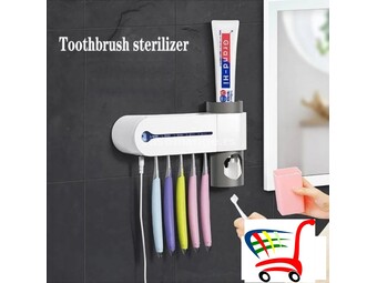 Dozer za pastu za zube + Držač za četkice + Sterilizator - Dozer za pastu za zube + Držač za četk...