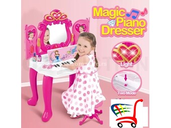 Magicni piano kozmeticko ogledalo DELUKS set za devojcice - Magicni piano kozmeticko ogledalo DEL...