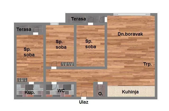 Prodaja, četvorosoban stan, 84m2, Telep, Novi Sad, Novi Sad