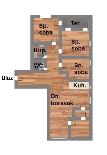 Prodaja, četvorosoban stan, 92m2, Novo naselje, Novi Sad