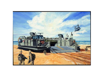 TRUMPETER 1/144 USMC Landing Craft Air Cushion military hovercraft supplier vehicle model