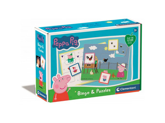 CLEMENTONI Play for Future Peppa pig bingo and puzzle
