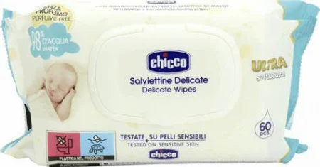 CHICCO DELICATE VLAŽNE MARAMICE 60 KOM