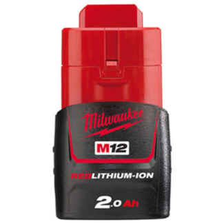 Milwaukee – Baterija M12™, Li-jonska 12 V, 2,0 Ah, M12 B2 – 4932430064