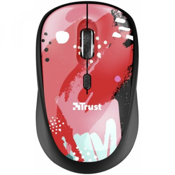 Trust Yvi Red Brush Wireless Mouse 1600dpi - 24440