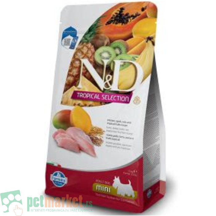 N&D Tropical: Hrana za odrasle pse malih rasa Mini Adult Piletina