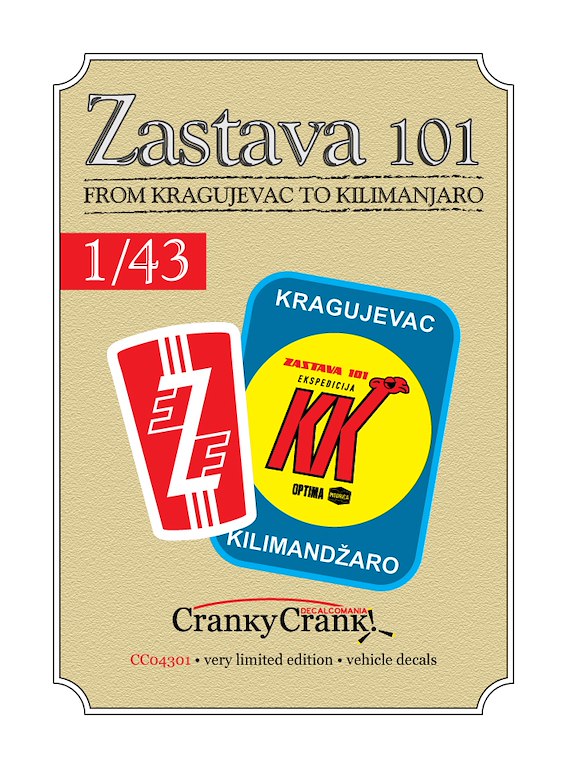 CRANKY CRANK! JRV Zastava 101, From Kragujevac to Kilimanjaro in 1/43