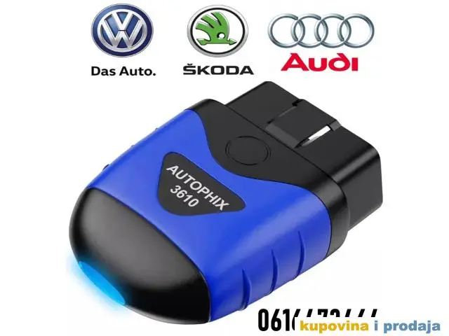 NOVO - AUTOPHIX 3610 Bluetooth za VW / Audi / Skoda / SEAT