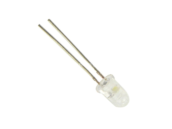 LED dioda transp. bela 5 mm