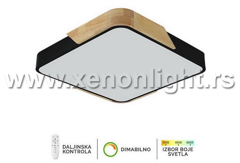 LED PLAFONSKA LAMPA 20W 2700-6000K F2812-20C CRNA+DRVO