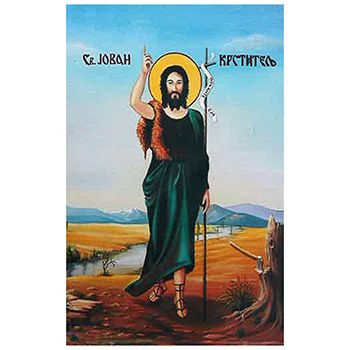 Magnet - Ikona Sveti Jovan Krstitelj 9x6,5cm