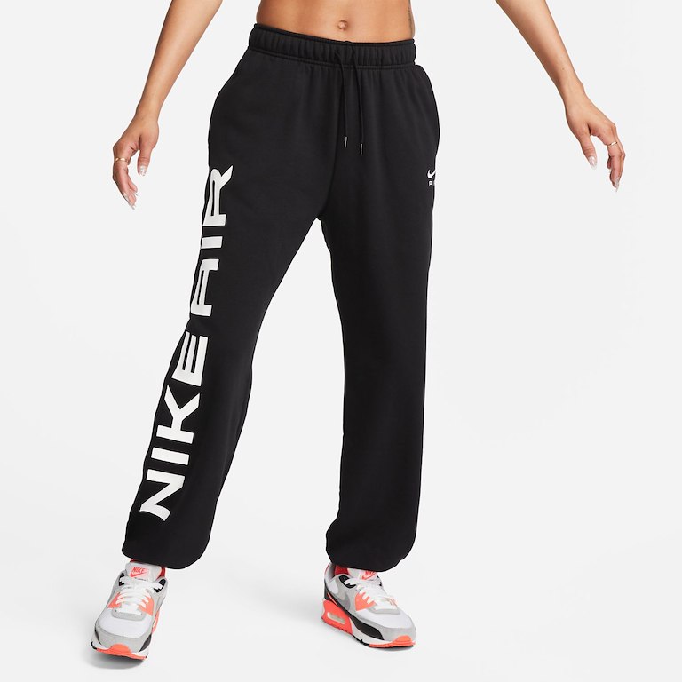 Nike W NSW AIR FLC OS HR JGGR, ženske pantalone, crna