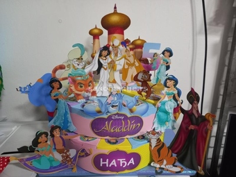 Torta od kartona Aladin i čarobna lampa