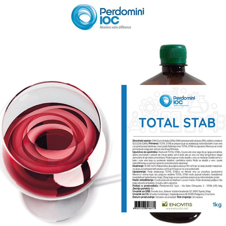 Sredstvo za stabilizaciju vina TOTAL STAB, Perdomini IOC 1kg
