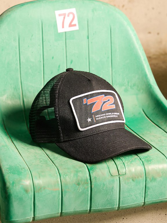 Baseball cap with MWC logo Crna