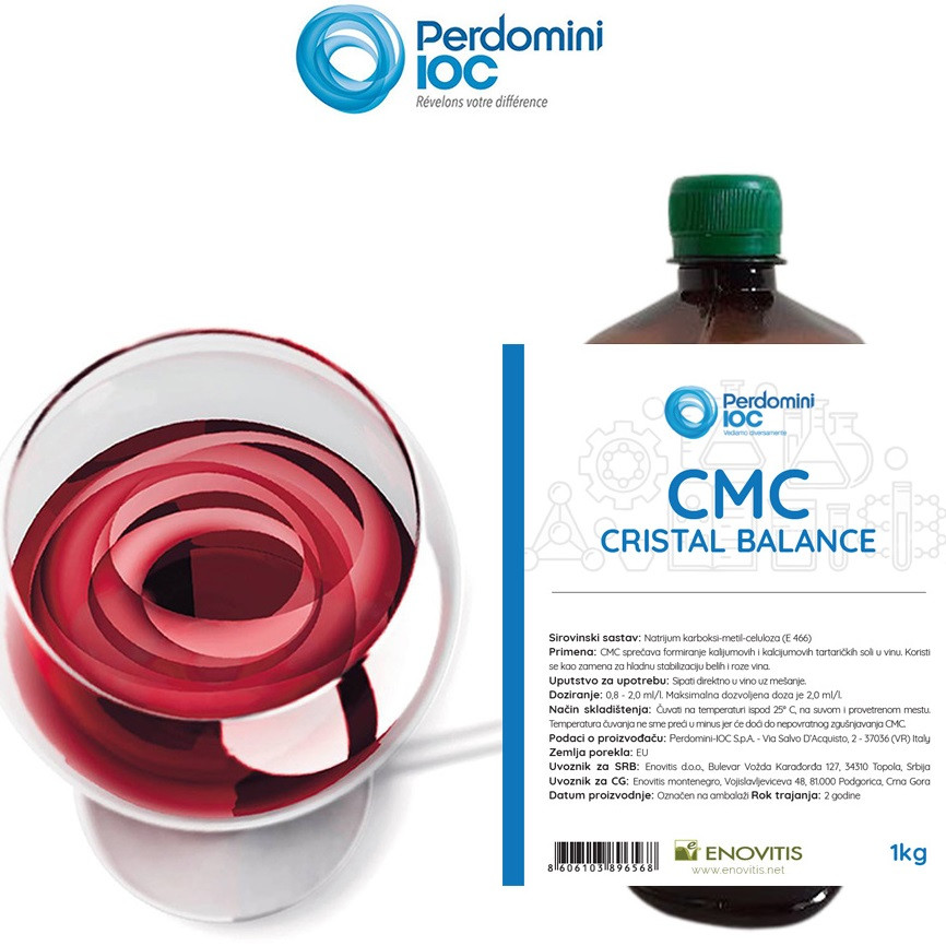 Sredstvo za stabilizaciju vina CMC CRISTAL BALANCE, Perdomini IOC 1kg