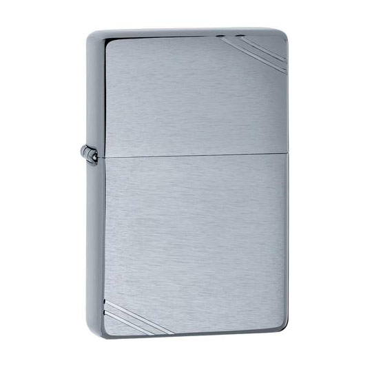 Upaljač Zippo 230 Brushed Chrome Vintage with Slashes