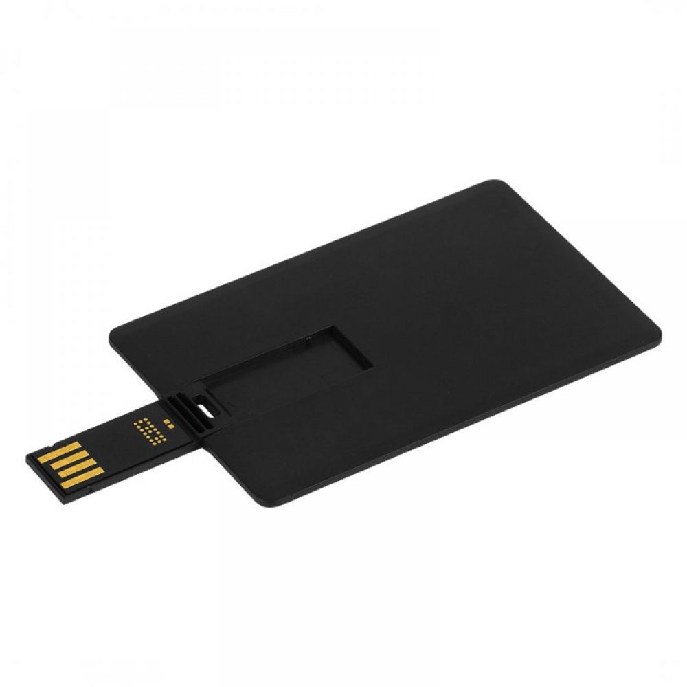 CREDIT CARD, usb flash memorija, crni, 16GB