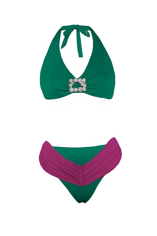 DEVI COLLECTION Ženski dvodelni kupaći kostim Masha zeleni