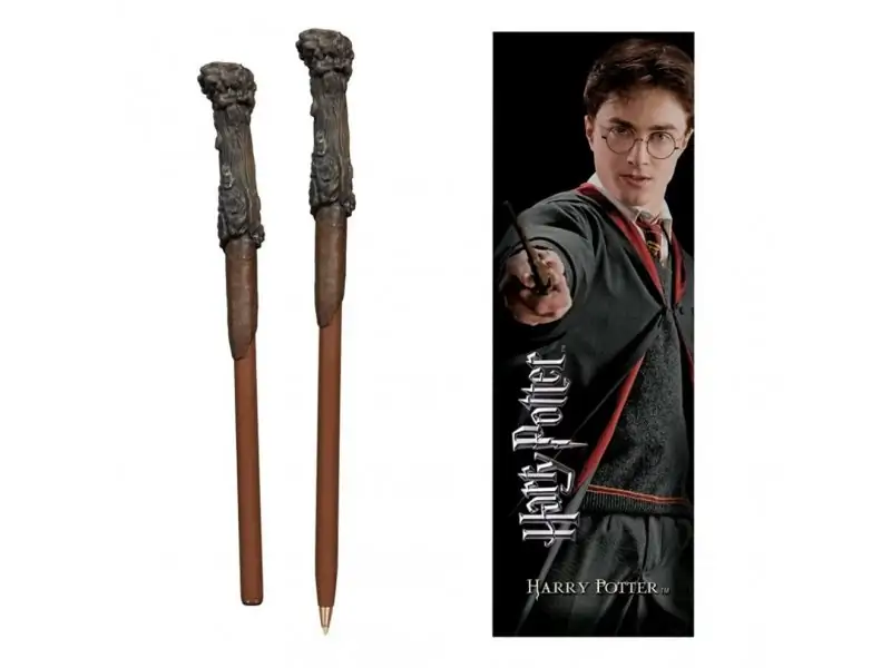 NOBLE COLLECTION HARRY POTTER – WANDS – HARRY POTTER WAND PEN AND BOOKMARK