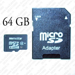 microSD - TransFlash 64GB UHS-1 MemoStar - Class 10