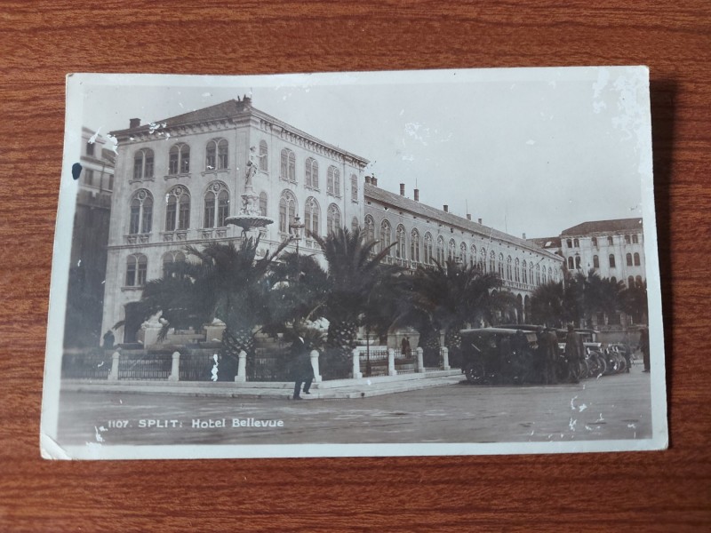 Stara razglednica Split Hotel Belevue 1929