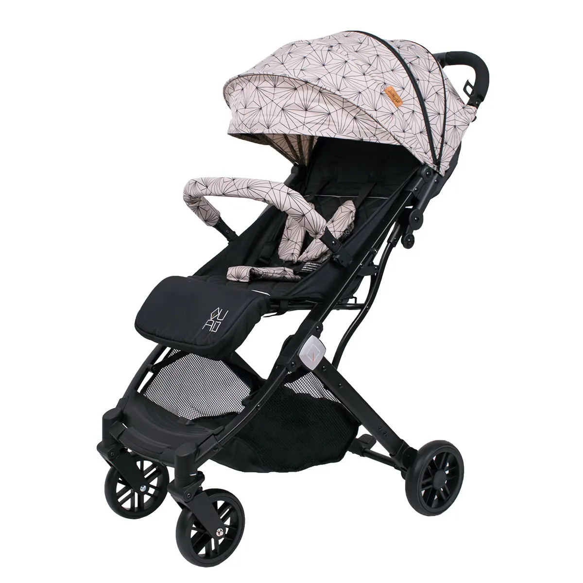 JUNGLE Kolica za bebe K8 0+ Quad bež-crna