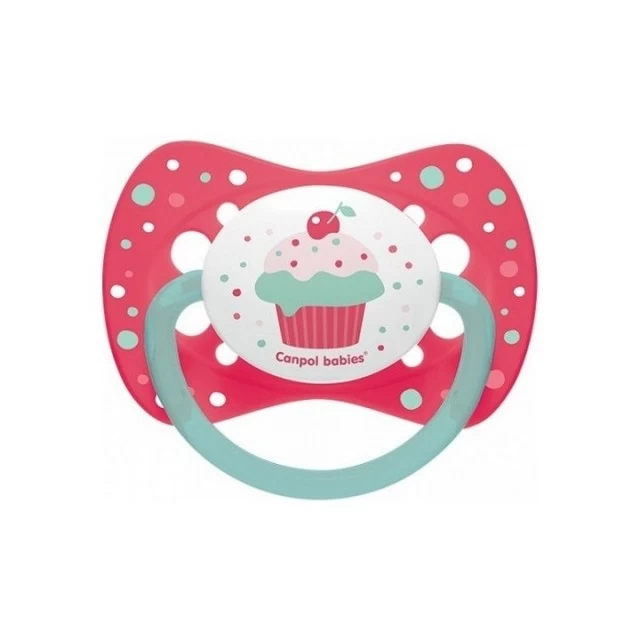 CANPOL VARALICA SILICON SYMMERTRICAL CUPCAKE - PINK 6-18M