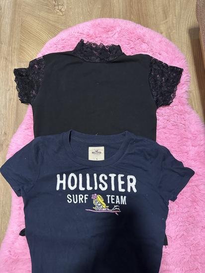 SET 2 majice Hollister i crna cipka S/M