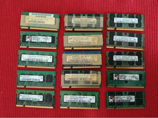 Memorije za laptop DDR2 20. komada