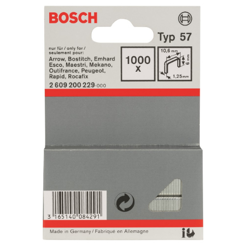 Bosch spajalica, tip 57, 10,6x1,25x6mm