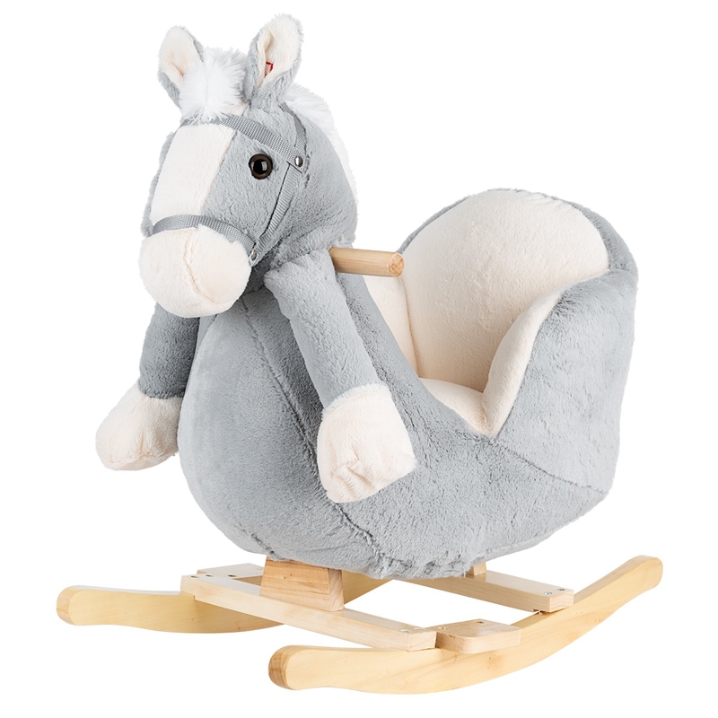 Kikka Boo plišana igračka sa klackalicom i sedištem Horse Grey