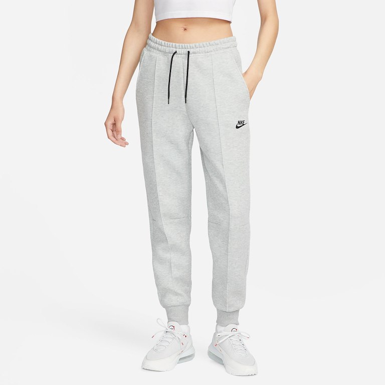 Nike W NSW TCH FLC MR JGGR, ženske pantalone, siva