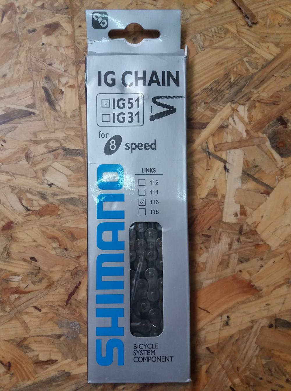 Lanac za 8 brzina Shimano IG51 Spajanje pinom koji