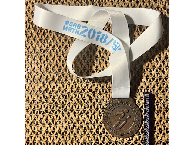 Beogradski maraton 2018.g. medalja sport