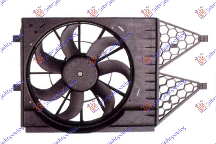 NOSAC VENTILATOR DUPLI BENZIN – DIZEL AUDI A1 (2010-2014) (OEM: 1K0121207BB, 1K0121207BB9B9, 1K0121207J)