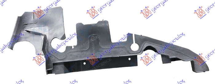 NOSAC HLADNJAK PLASTICNI VERT. (2.0 TFSI/TDI) Leva str. AUDI A6 (2008-2010) (OEM: 4F0121283AR)