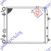 HLADNJAK MOTORA -A/C (43×41) BEZ VENTILATORA VW POLO (2005-2009) (OEM: 6Q0121201HA, 6Q0121253J, 6Q0121253K)