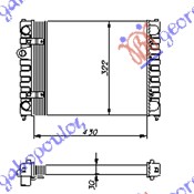 HLADNJAK 1.0-1.3-1.4BZ-1.7-1.9SDi -AC(43×32) SEAT INCA (1993-2003) (OEM: 6K0121253C, 6K0121253J)