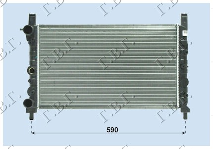 HLADNJAK MOTORA 1.3-1.4 TURBOie -1.7D (52×32 FIAT FIORINO (1988-1991) (OEM: 7693062, 50005580)