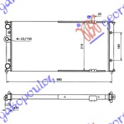 HLADNJAK MOTORA 2.0i 16V – 1.9TDi (63×32) VW POLO CLASSIC (1995-2002) (OEM: 6K0121253AC)