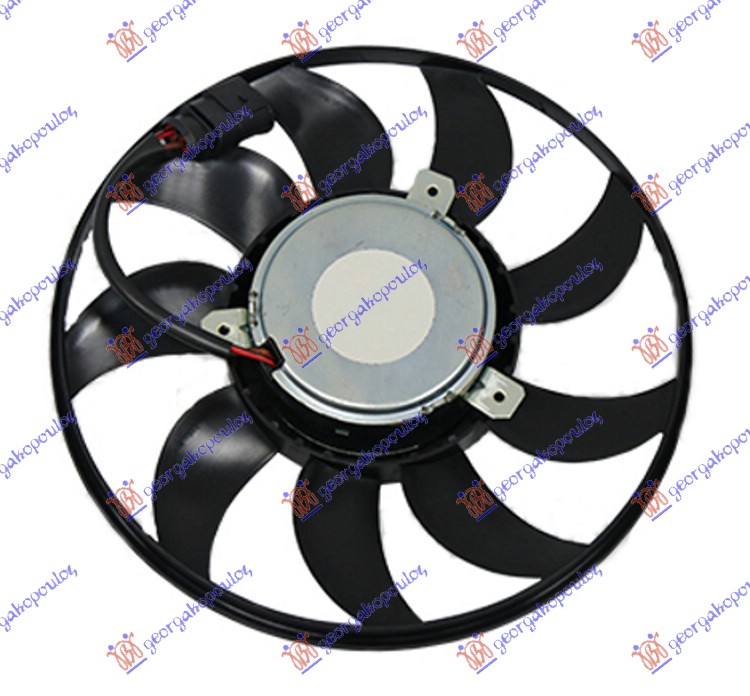 VENTILATOR (MOTOR+VENTILATOR) (30 0 mm) VW GOLF VII VARIANT/ALLTRACK (2013-2017) (OEM: 5Q0959455AH, 5Q0959455L)