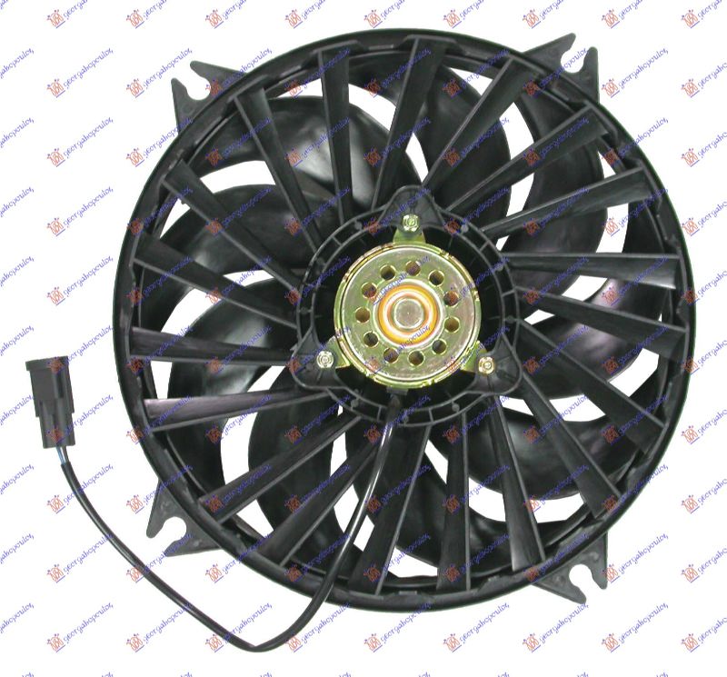 VENTILATOR KOMPLET BENZIN – DIZEL (38cm) CITROEN JUMPY (2007-2016) (OEM: 1250.G2, 1250G2)