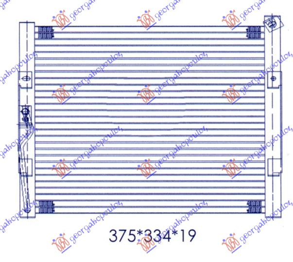 HLADNJAK KLIME (33X33X2.5) 93-95 HONDA CRX TARGA (1995-2004) (OEM: 80110SR1A23)