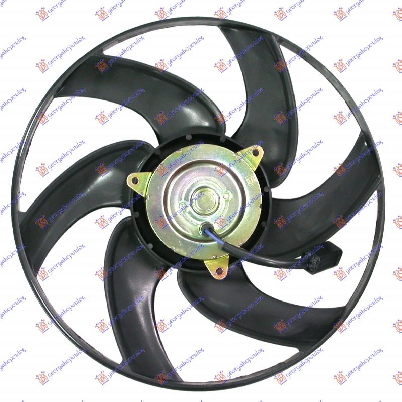 VENTILATOR (MOTOR+ELISA) (34cm) BENZIN – DIZEL PEUGEOT 406 SDN (1996-2005) (OEM: 125474)